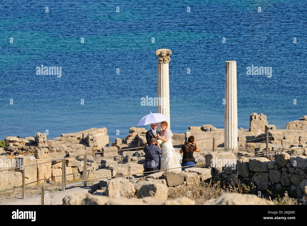 Archaeological site of Tharros, Sardinia, Italy, Mediterranean, Europe ...