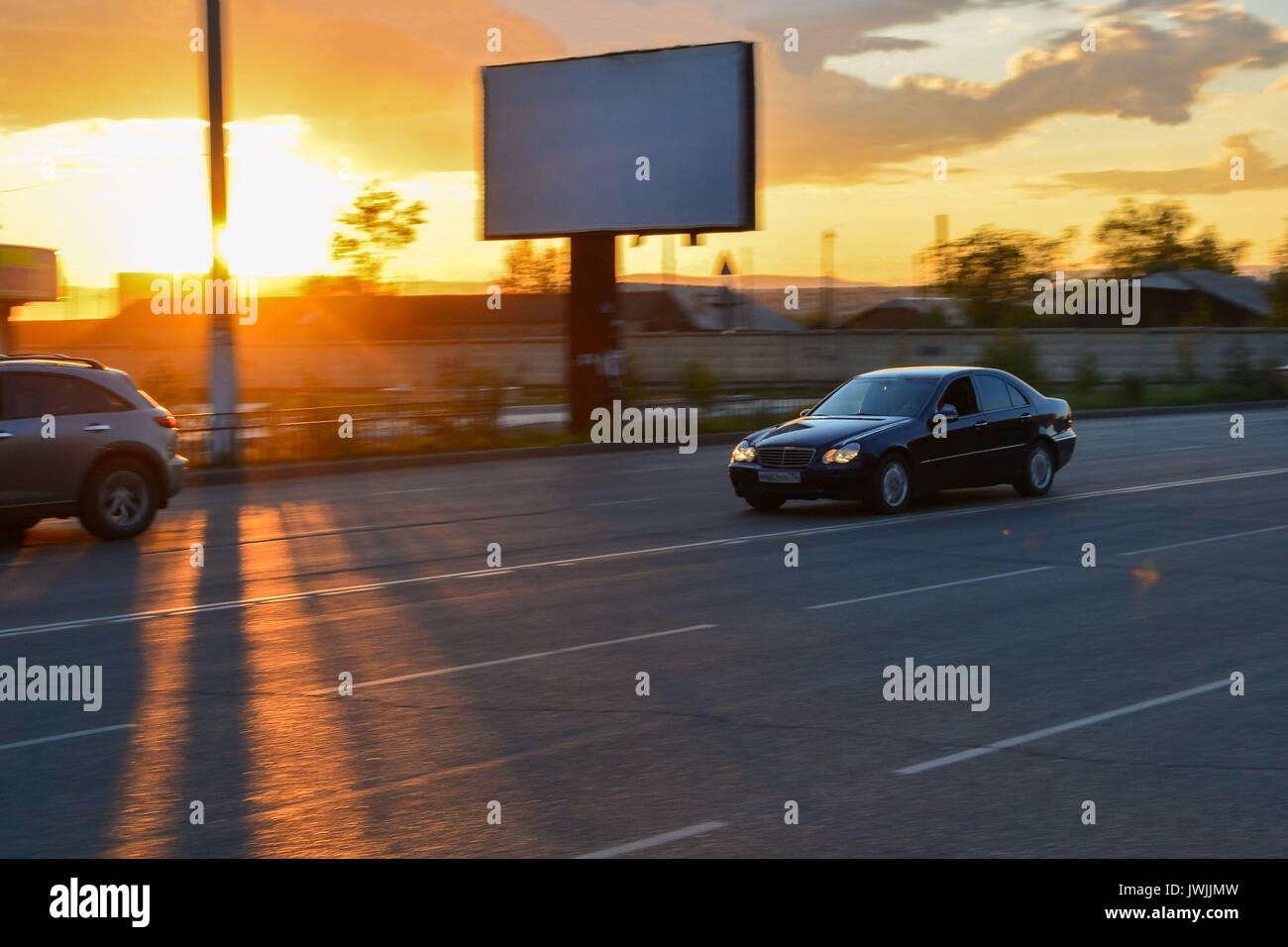 Dusk road model and light hi-res stock photography and images - Alamy