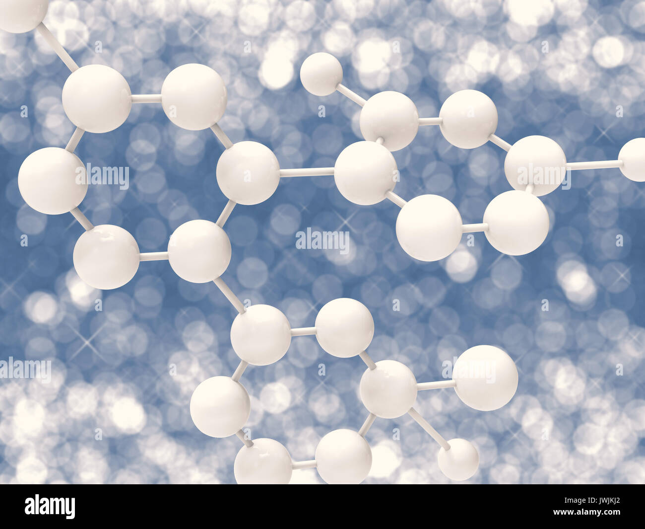 3d rendering circular molecule structure Stock Photo - Alamy