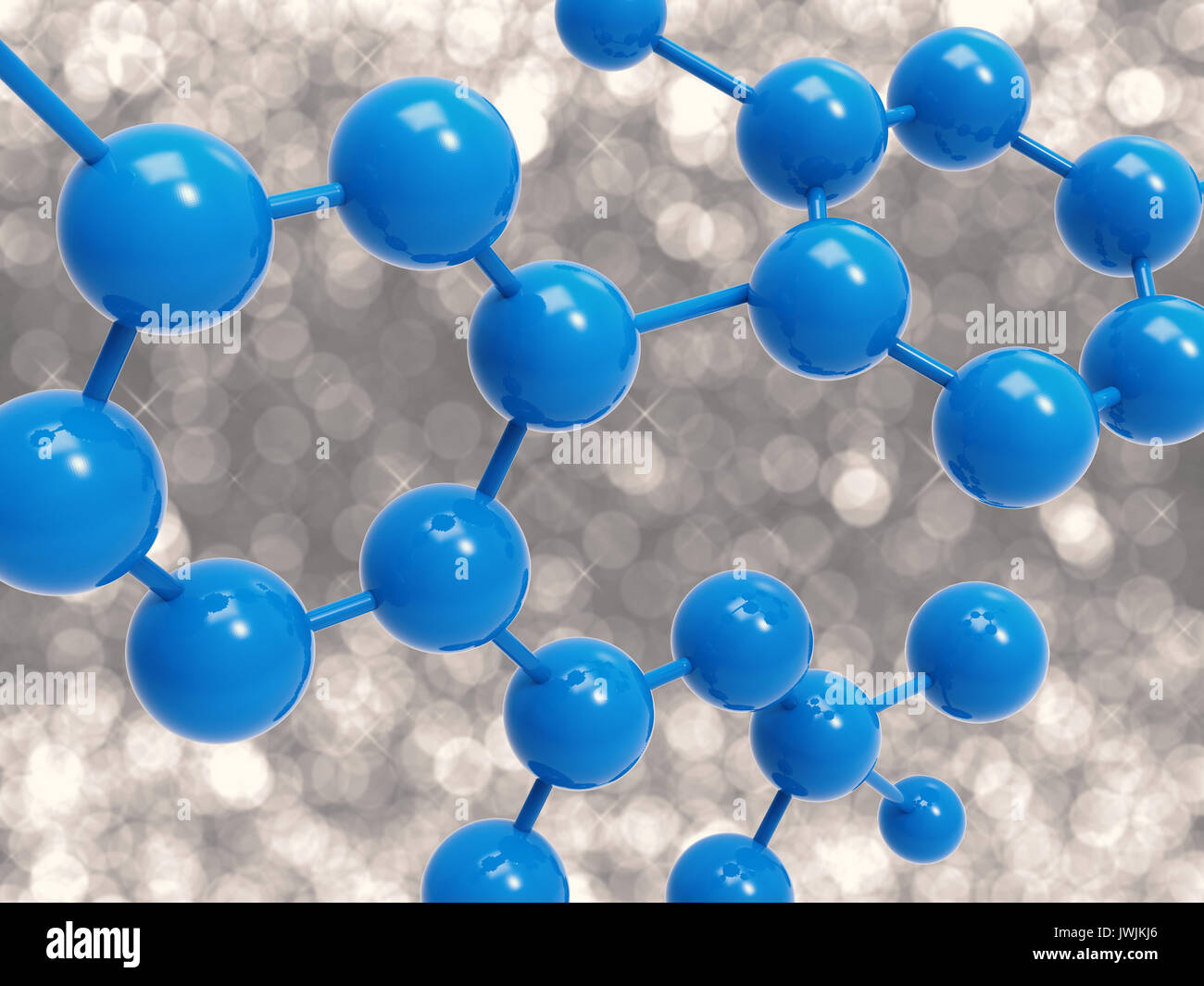 3d rendering circular molecule structure Stock Photo - Alamy