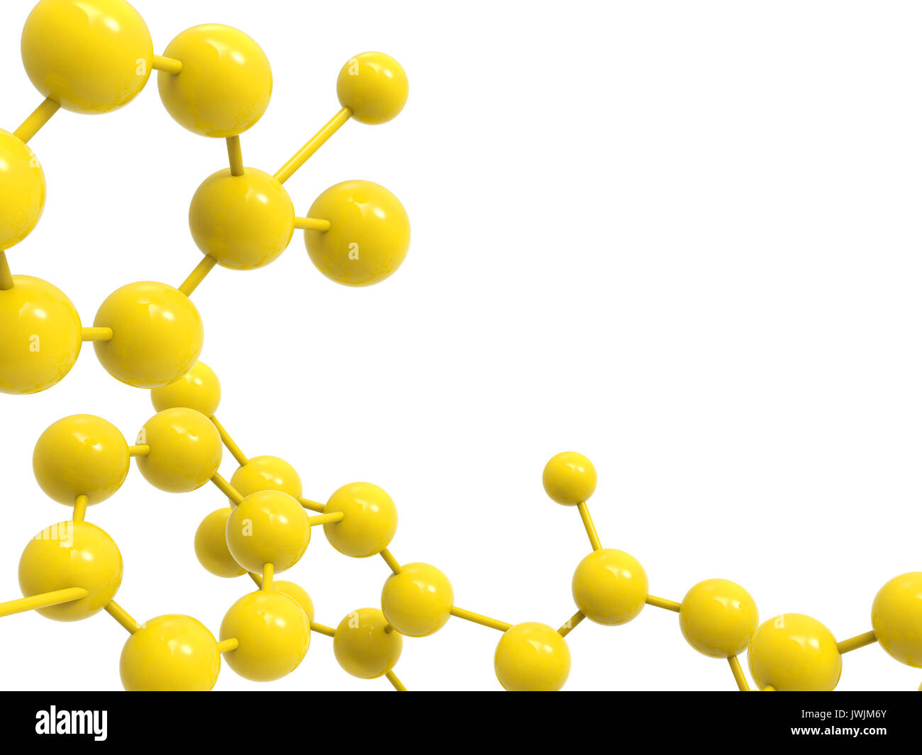 3d rendering circular molecule structure Stock Photo - Alamy