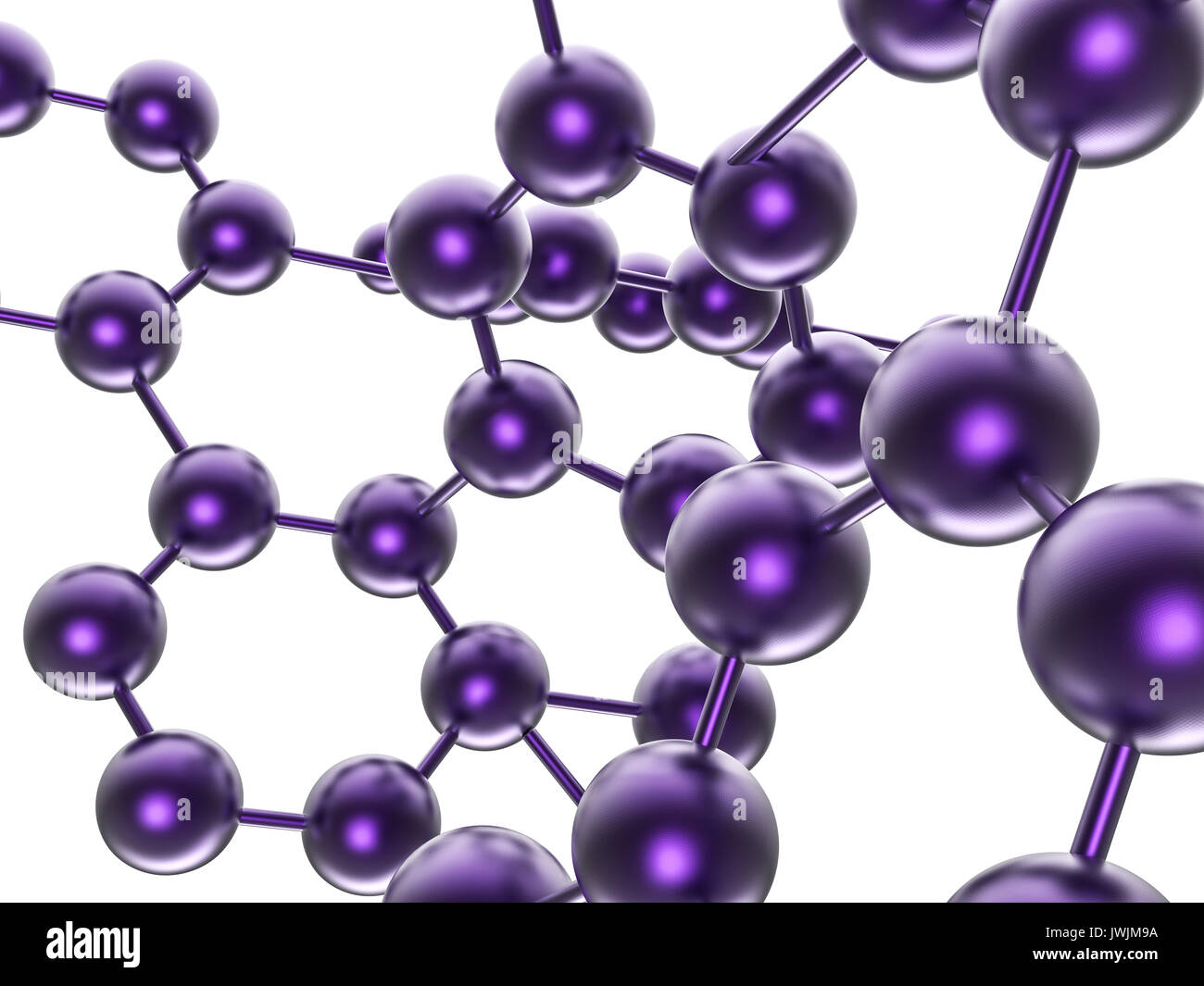 3d rendering circular molecule structure Stock Photo - Alamy