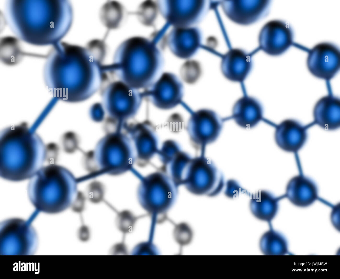 3d rendering blurred circular molecule structure Stock Photo - Alamy