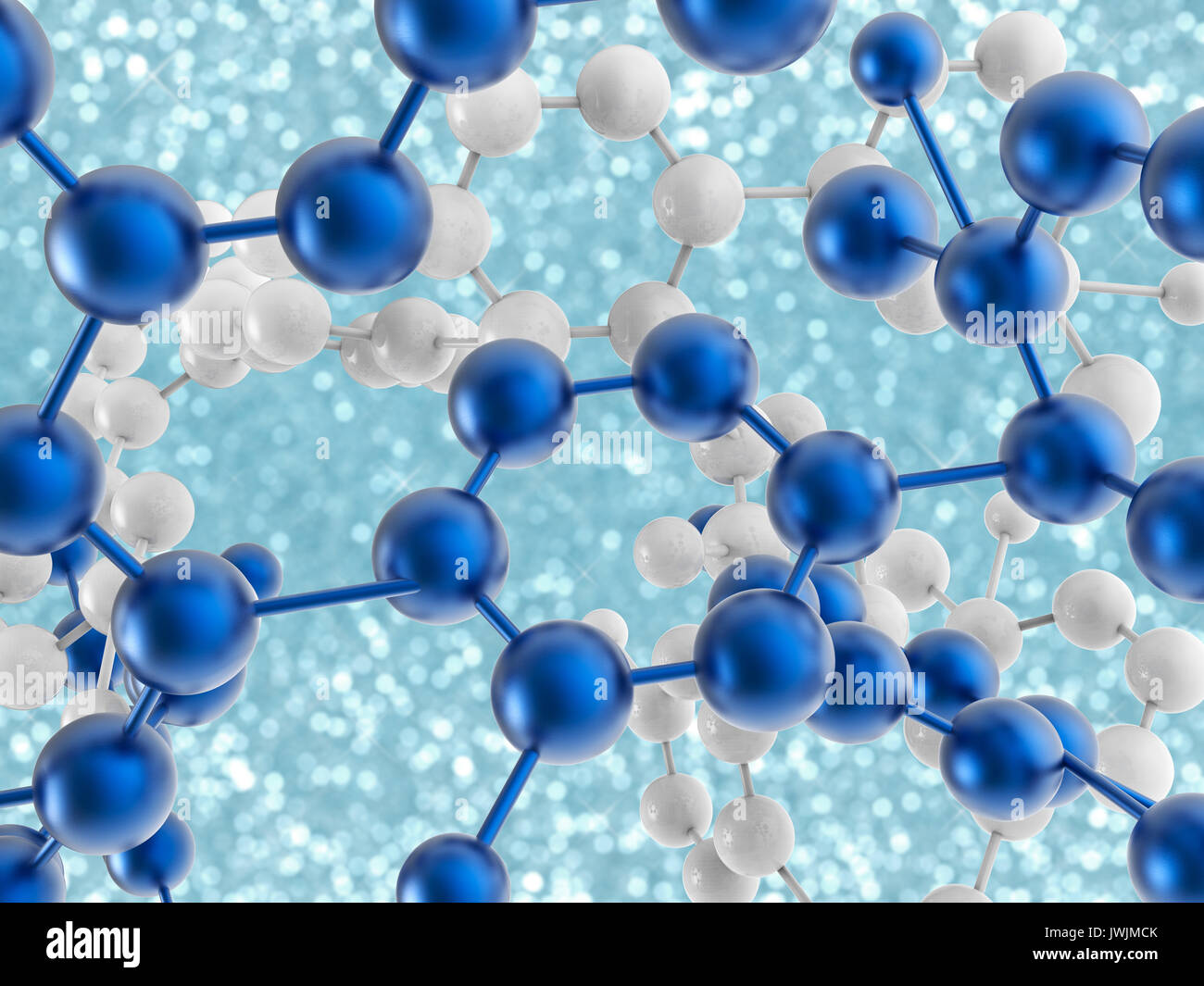 3d rendering circular molecule structure Stock Photo - Alamy