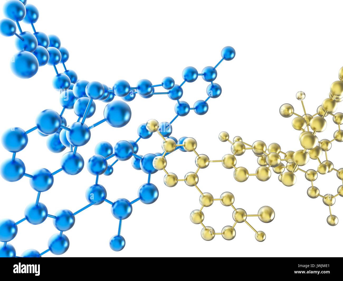 3d rendering circular molecule structure Stock Photo - Alamy