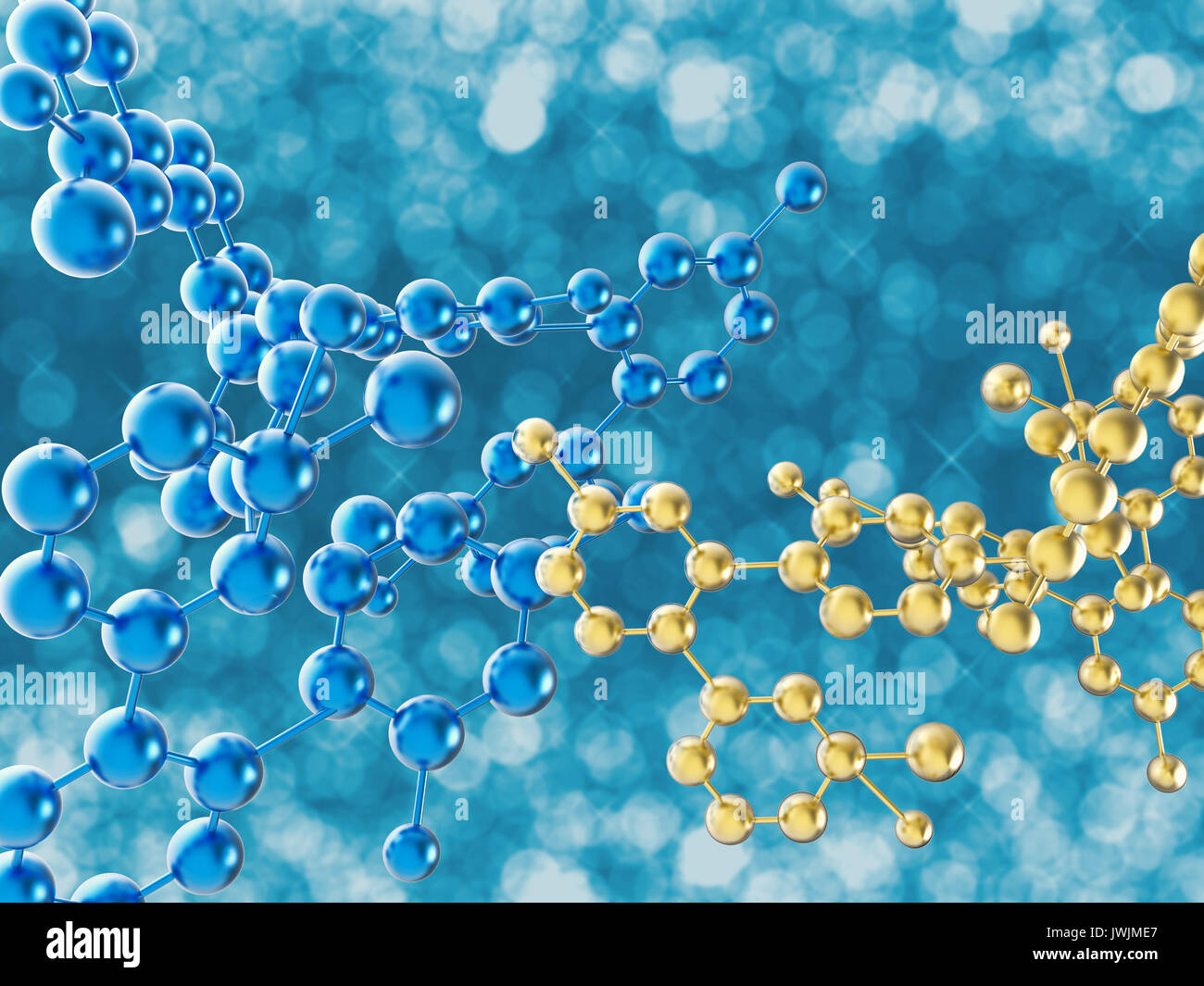 3d rendering circular molecule structure Stock Photo - Alamy