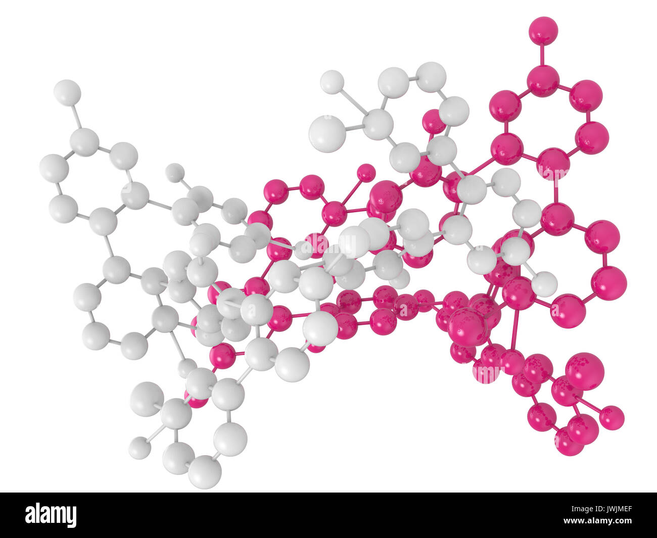 3d rendering circular molecule structure Stock Photo - Alamy