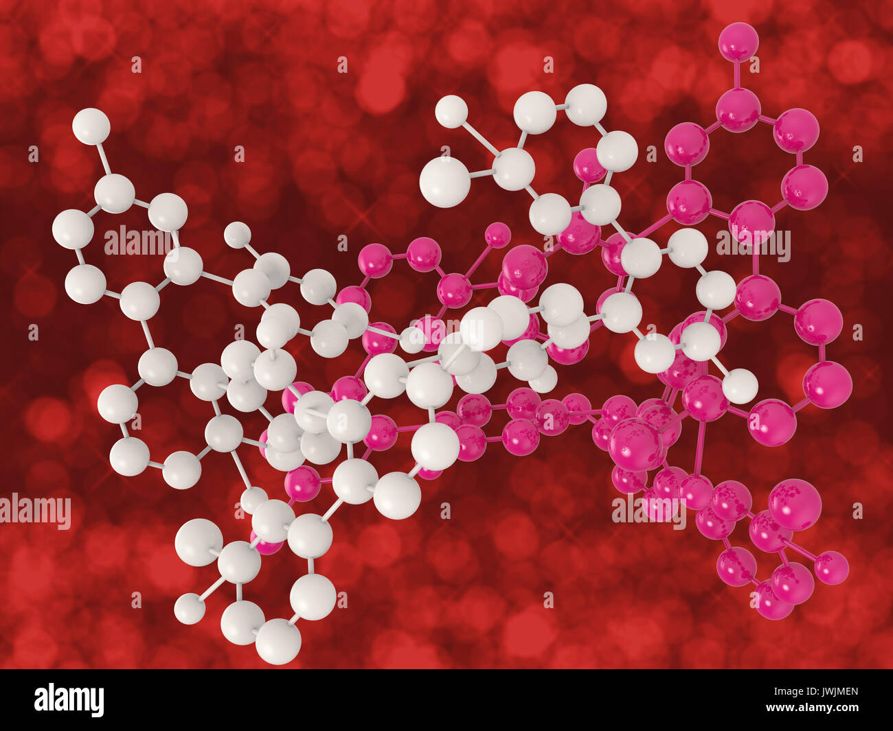 Molecular structure pink atom abstract hi-res stock photography and ...