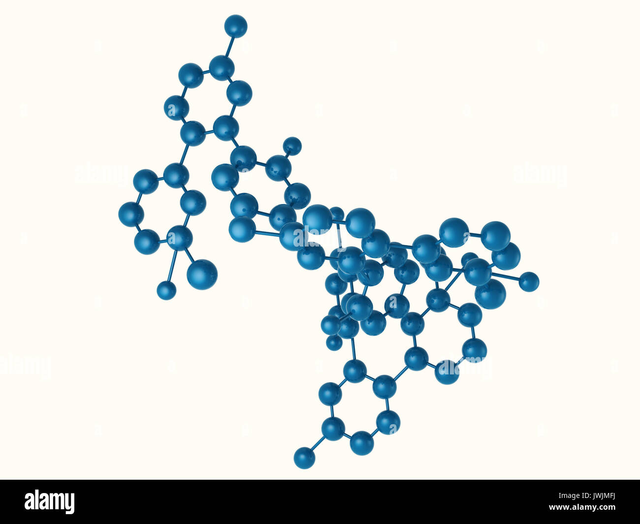 3d rendering circular molecule structure Stock Photo - Alamy