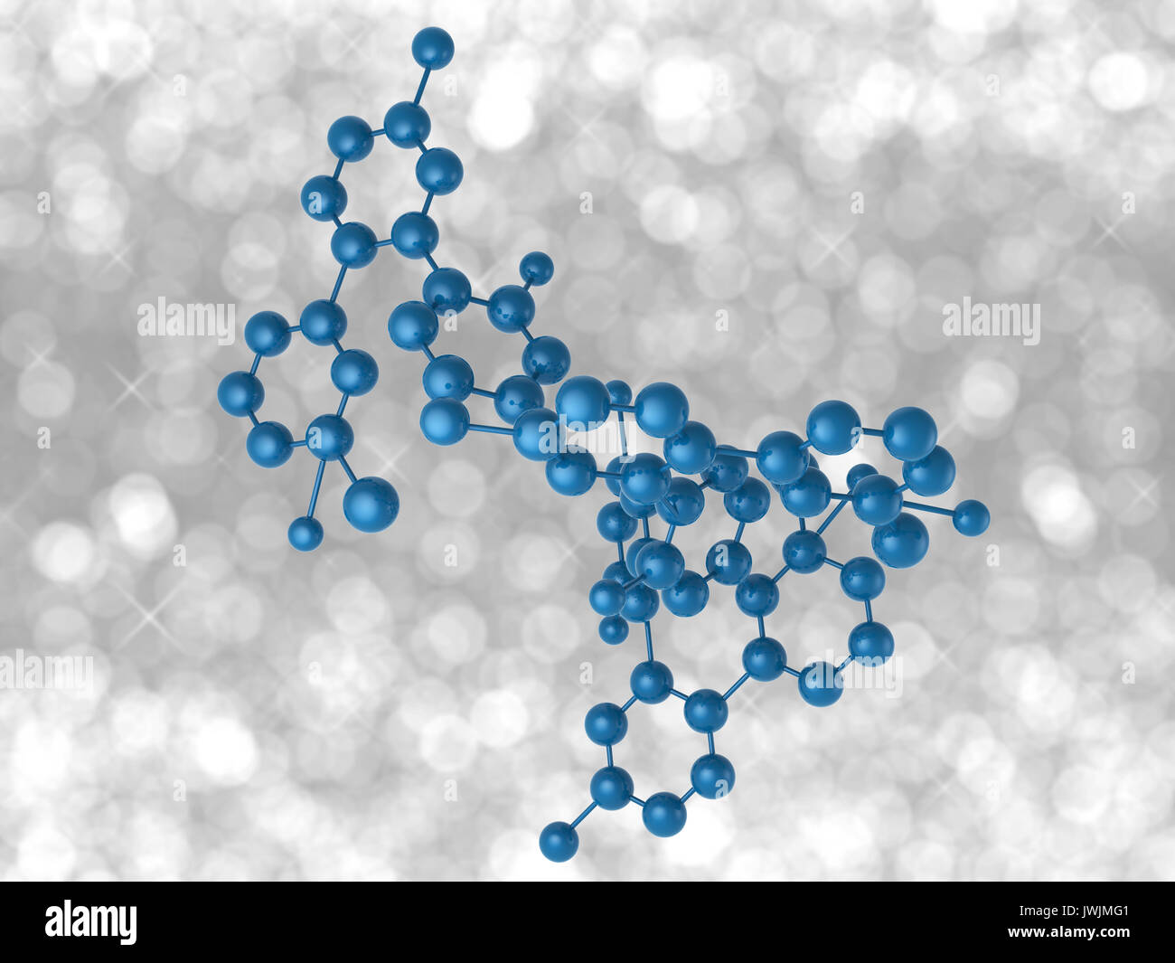 3d rendering circular molecule structure Stock Photo - Alamy
