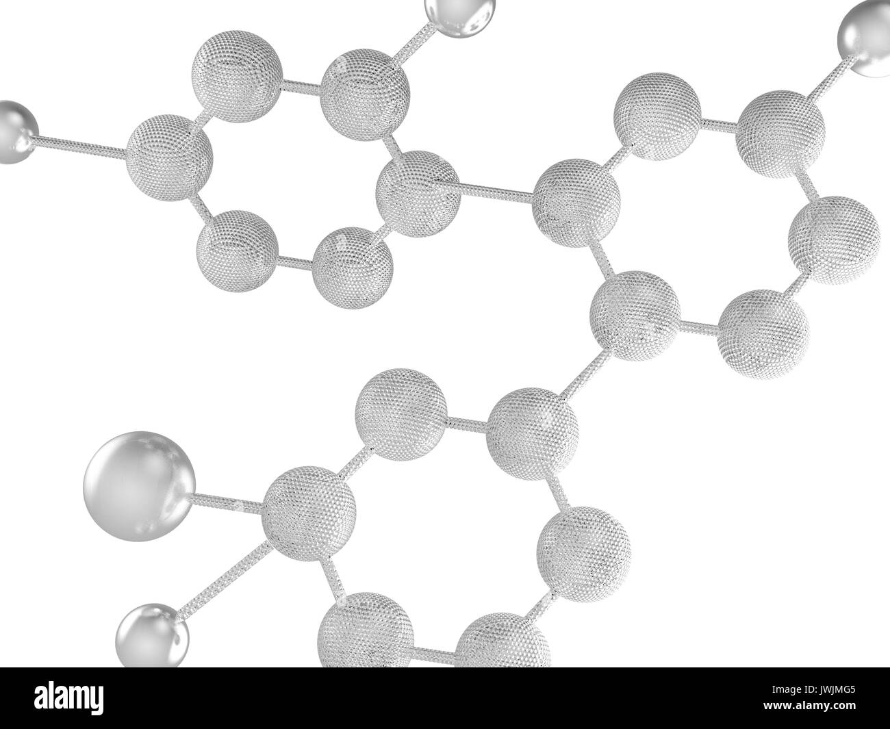 3d rendering circular molecule structure Stock Photo - Alamy