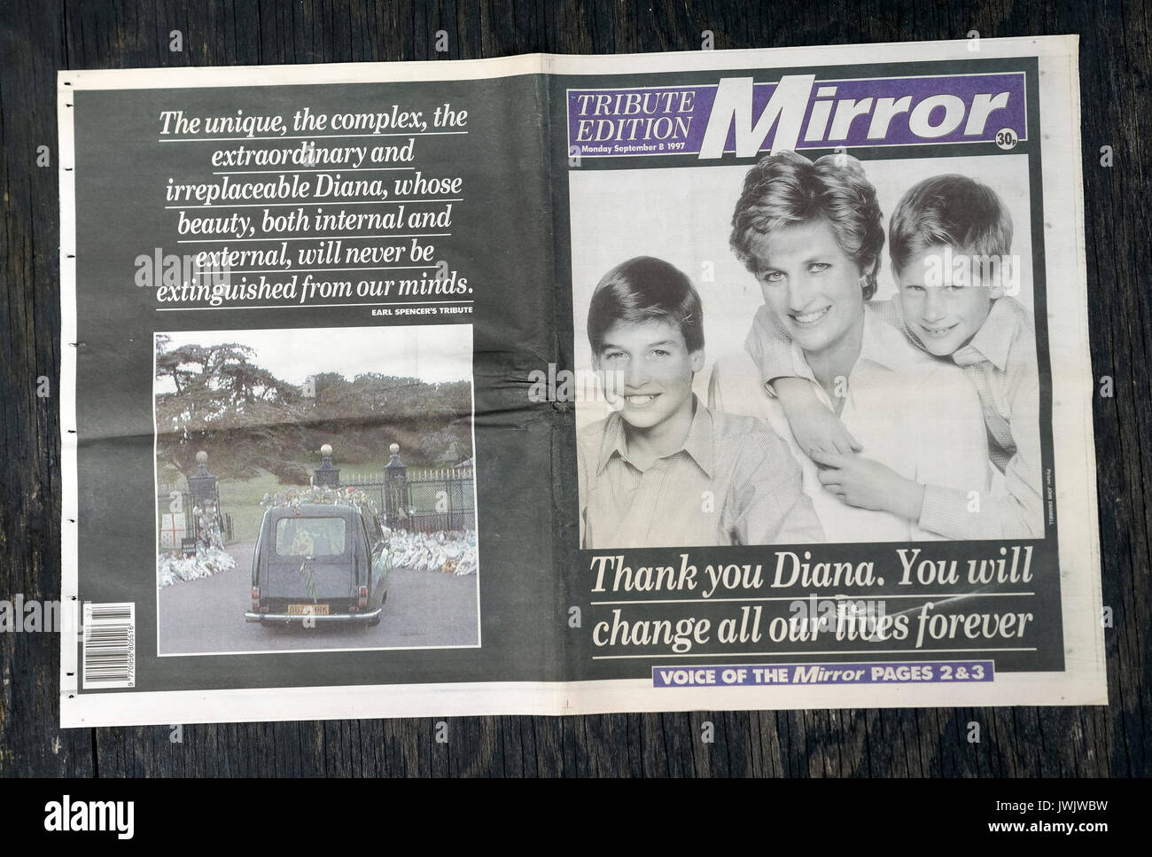 London, England - August 12, 2017: British Newspaper The Mirror ...