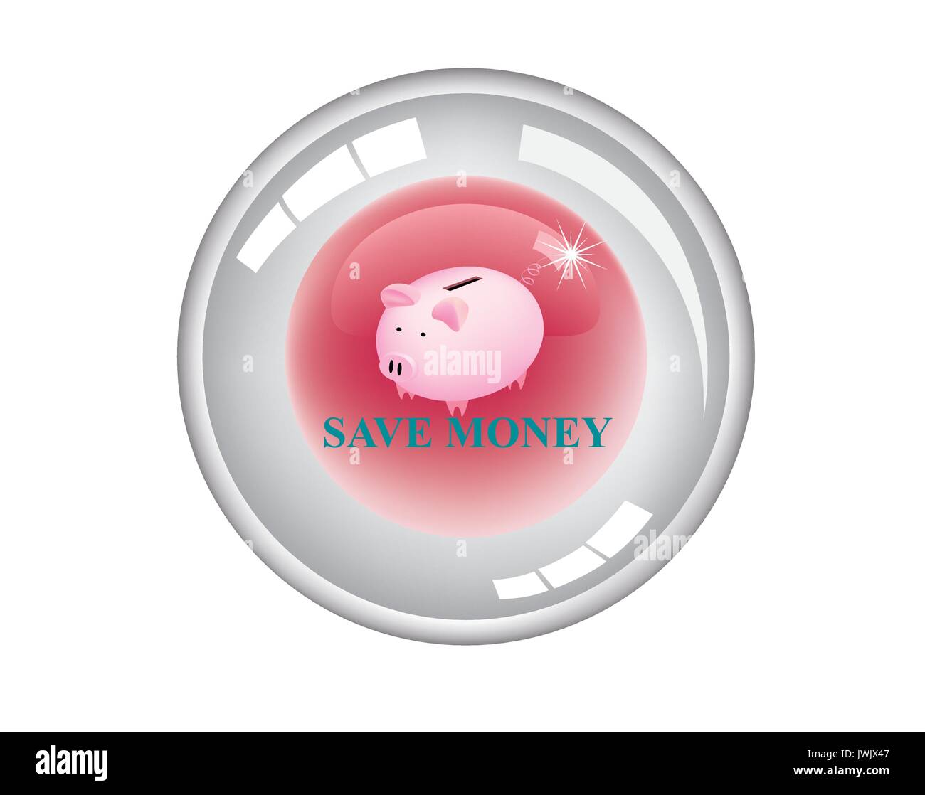 Saving money - piggy banks isolated Stock Vector Image & Art - Alamy