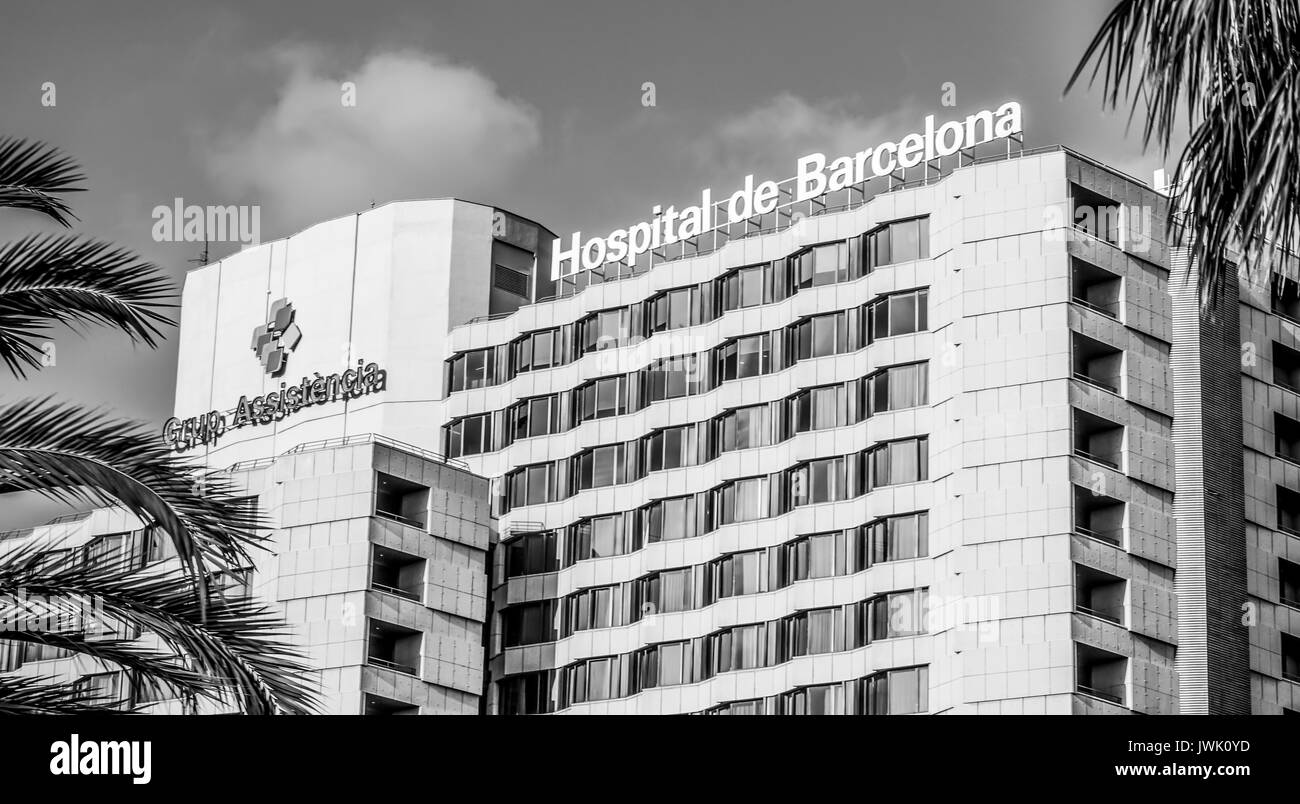 Barcelona hospital - medical center - BARCELONA / SPAIN - OCTOBER 2 ...