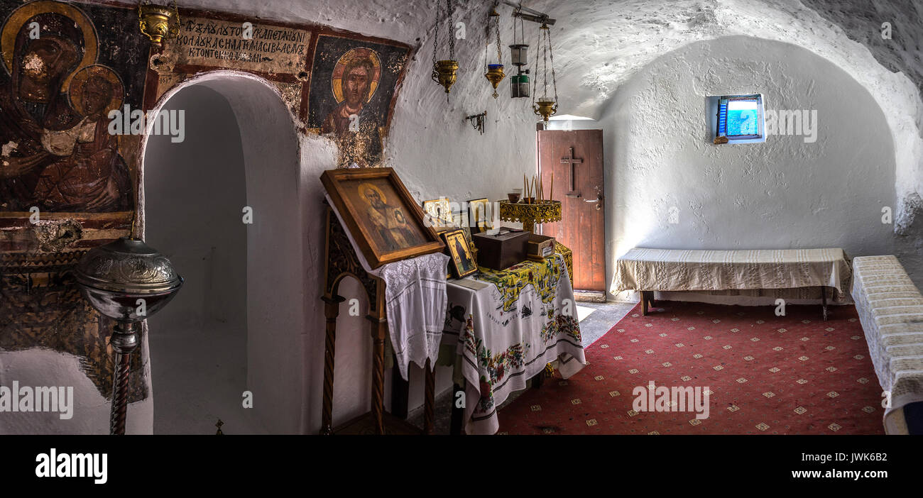Inside of orthodox chapel hi-res stock photography and images - Alamy