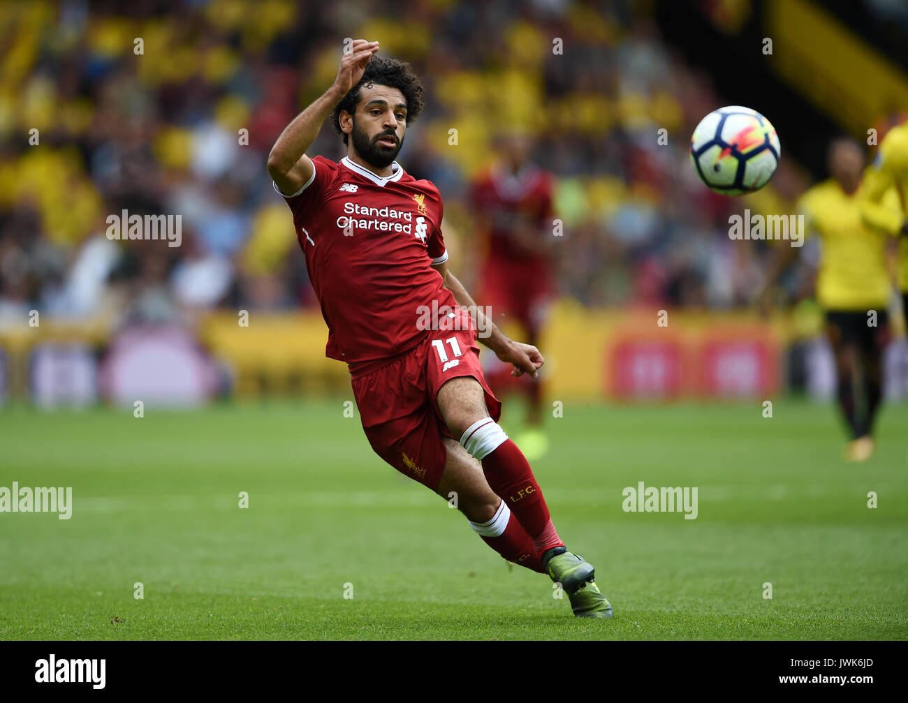 Liverpool's Mohamed Salah during the Premier League match at Vicarage ...