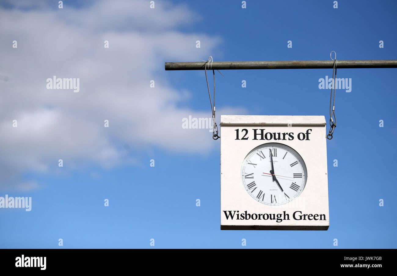 A view of the 12 Hours of Wisborough Green clock after qualifying for ...