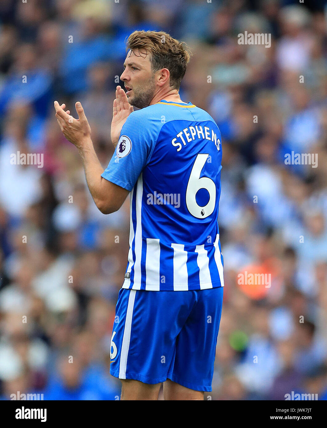 Brighton & Hove Albion's Dale Stephens during the Premier League match ...