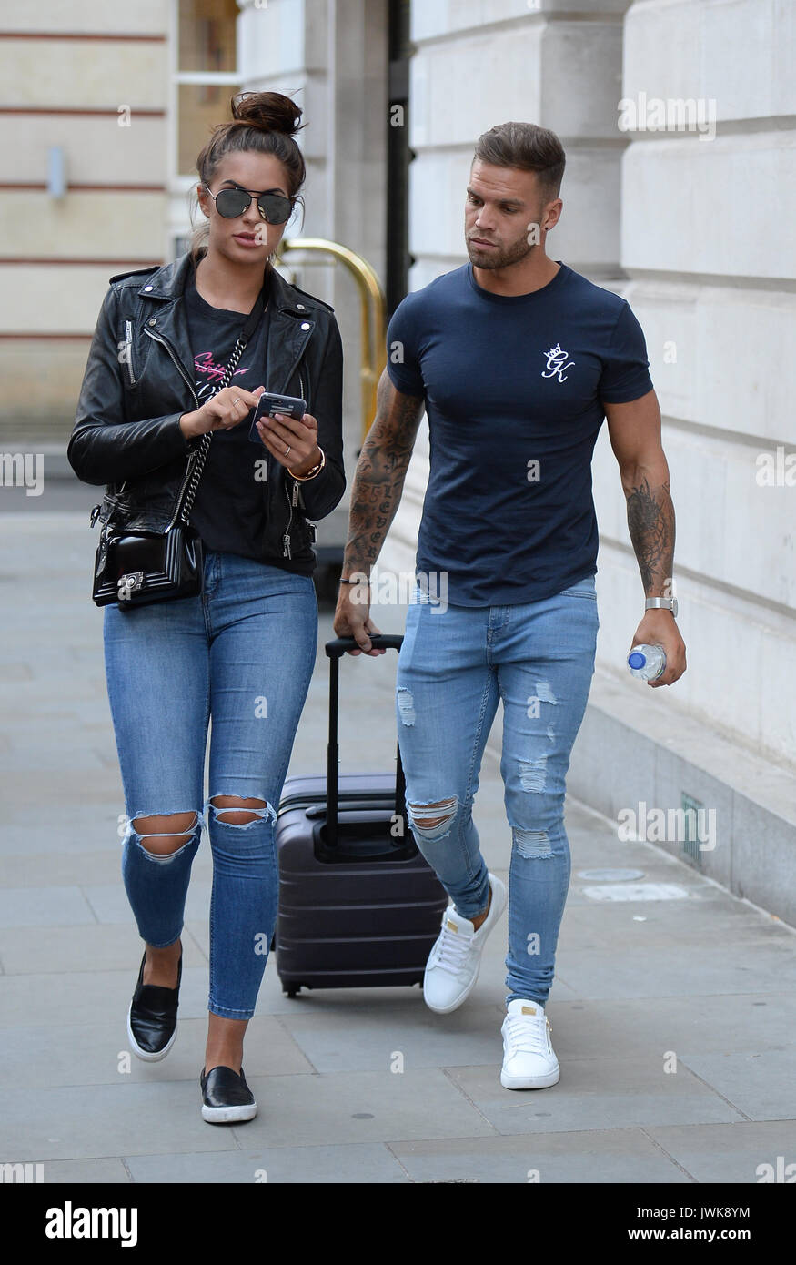 Love Island Couple Jessica Shears and Dominic Lever spotted arriving ...
