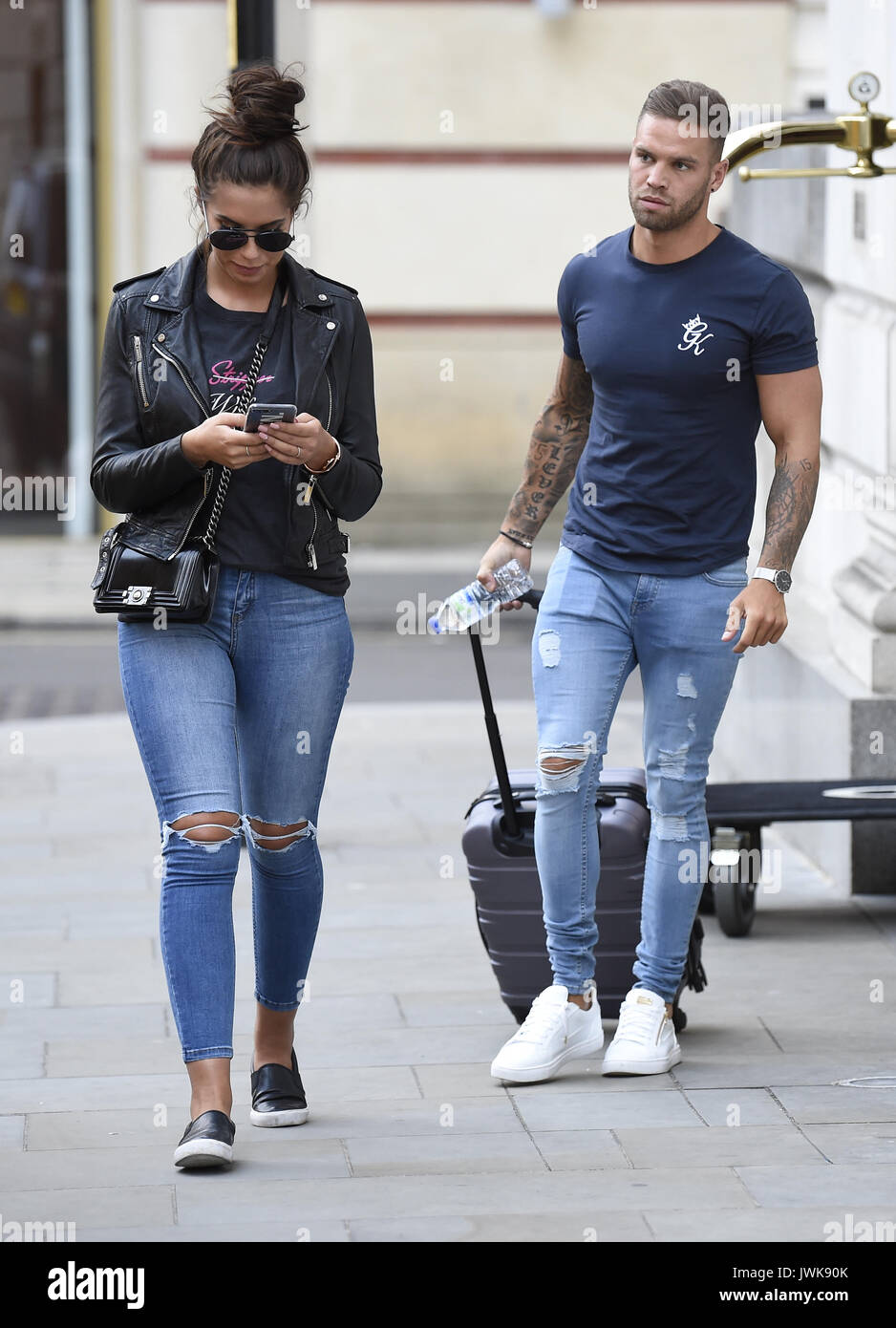 Love Island Couple Jessica Shears and Dominic Lever spotted arriving ...