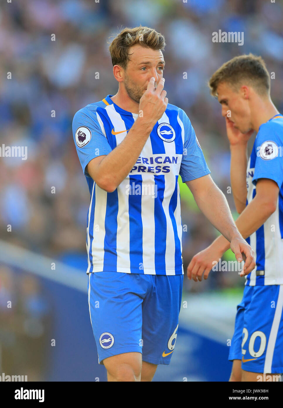 Brighton & Hove Albion's Dale Stephens during the Premier League match ...