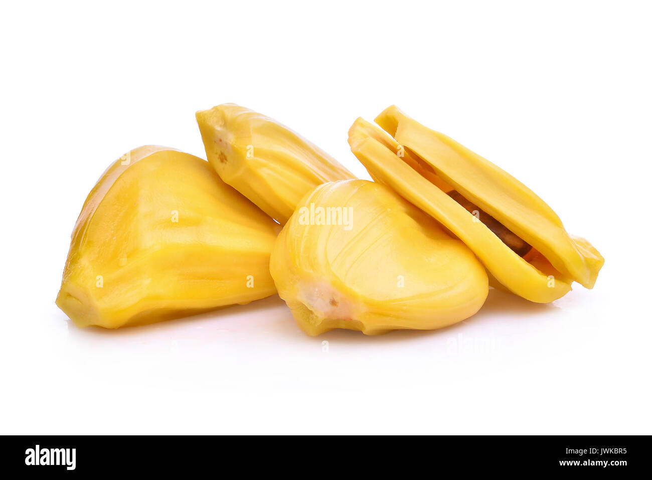 ripe jackfruit isolated on white background Stock Photo - Alamy