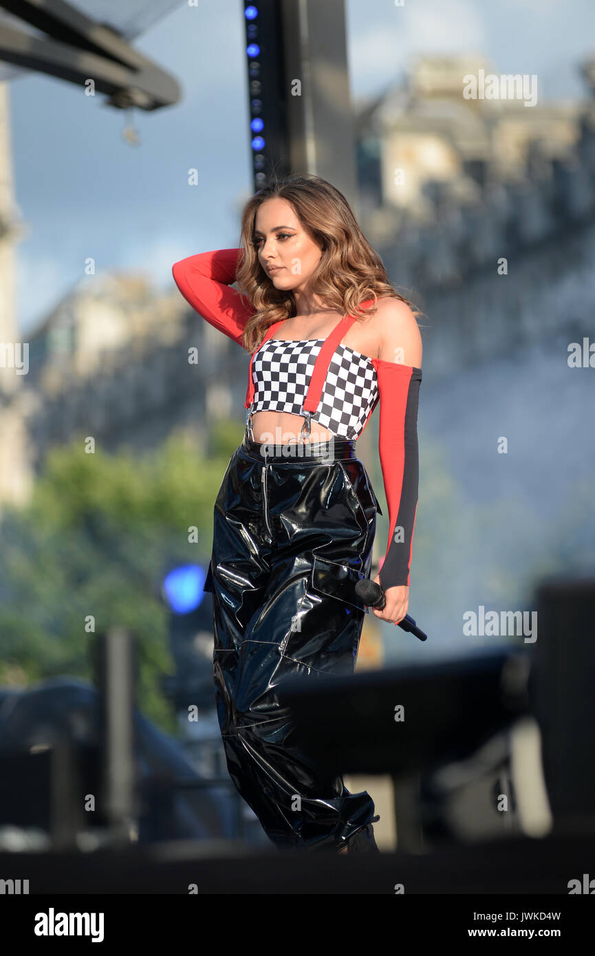 Little Mix perform at the Formula one Festival in Trafalgar Square ...