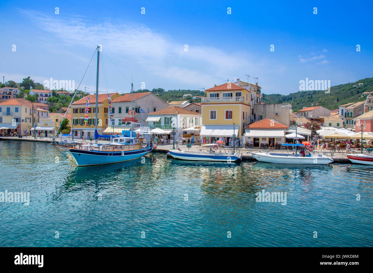 Port - Gaios - Paxos Island - Ionian Sea - Greece Stock Photo - Alamy
