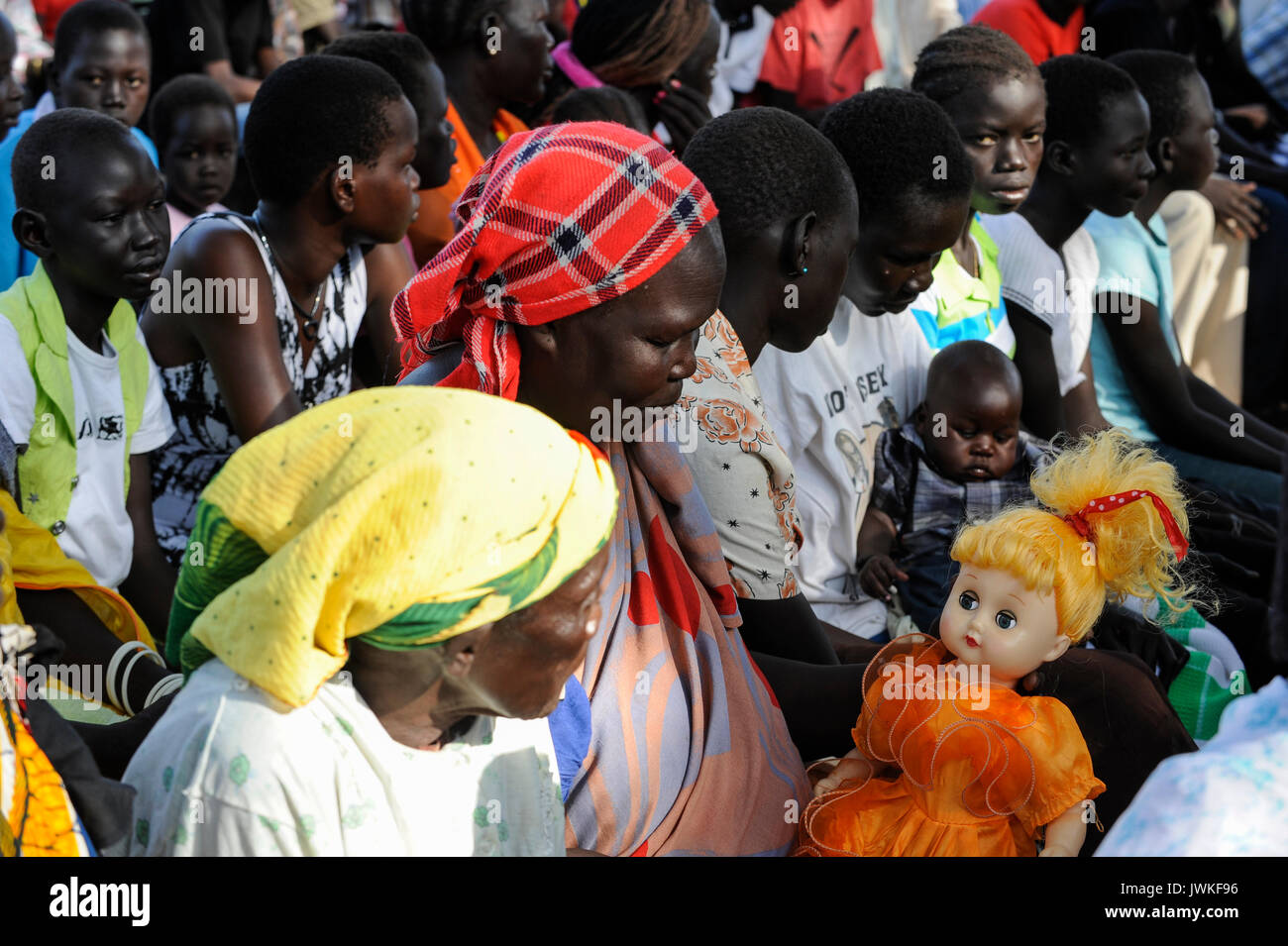 SOUTH SUDAN Bahr al Ghazal region , Lakes State, town Rumbek, sunday ...