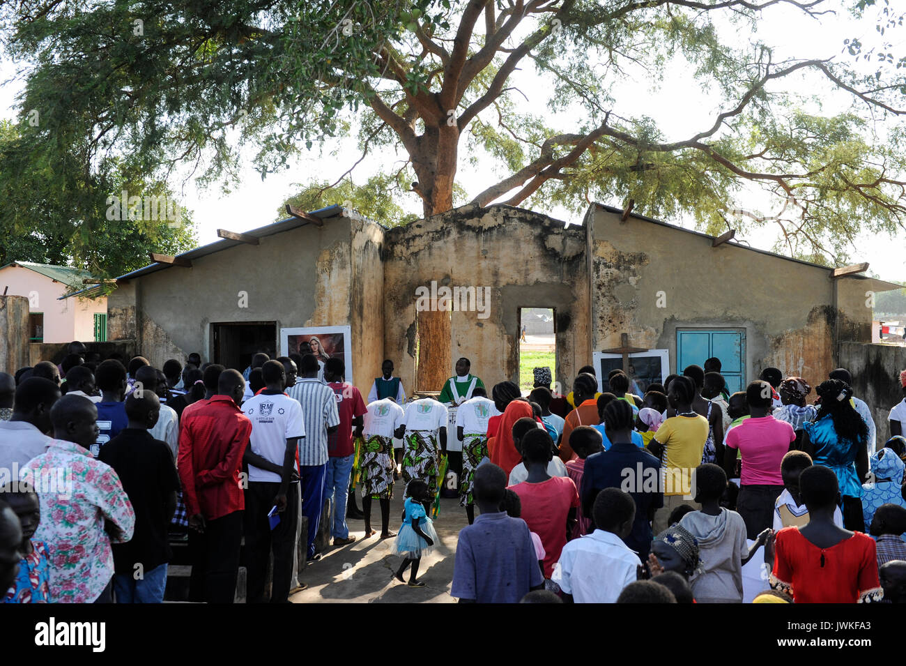 SOUTH SUDAN Bahr al Ghazal region , Lakes State, town Rumbek, sunday ...