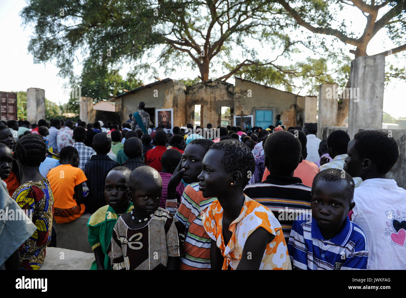 SOUTH SUDAN Bahr al Ghazal region , Lakes State, town Rumbek, sunday ...