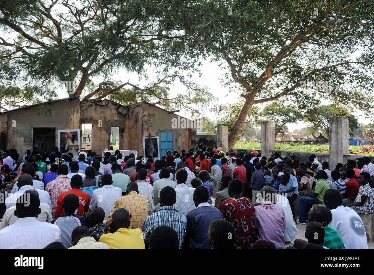 SOUTH SUDAN Bahr al Ghazal region , Lakes State, town Rumbek, sunday ...
