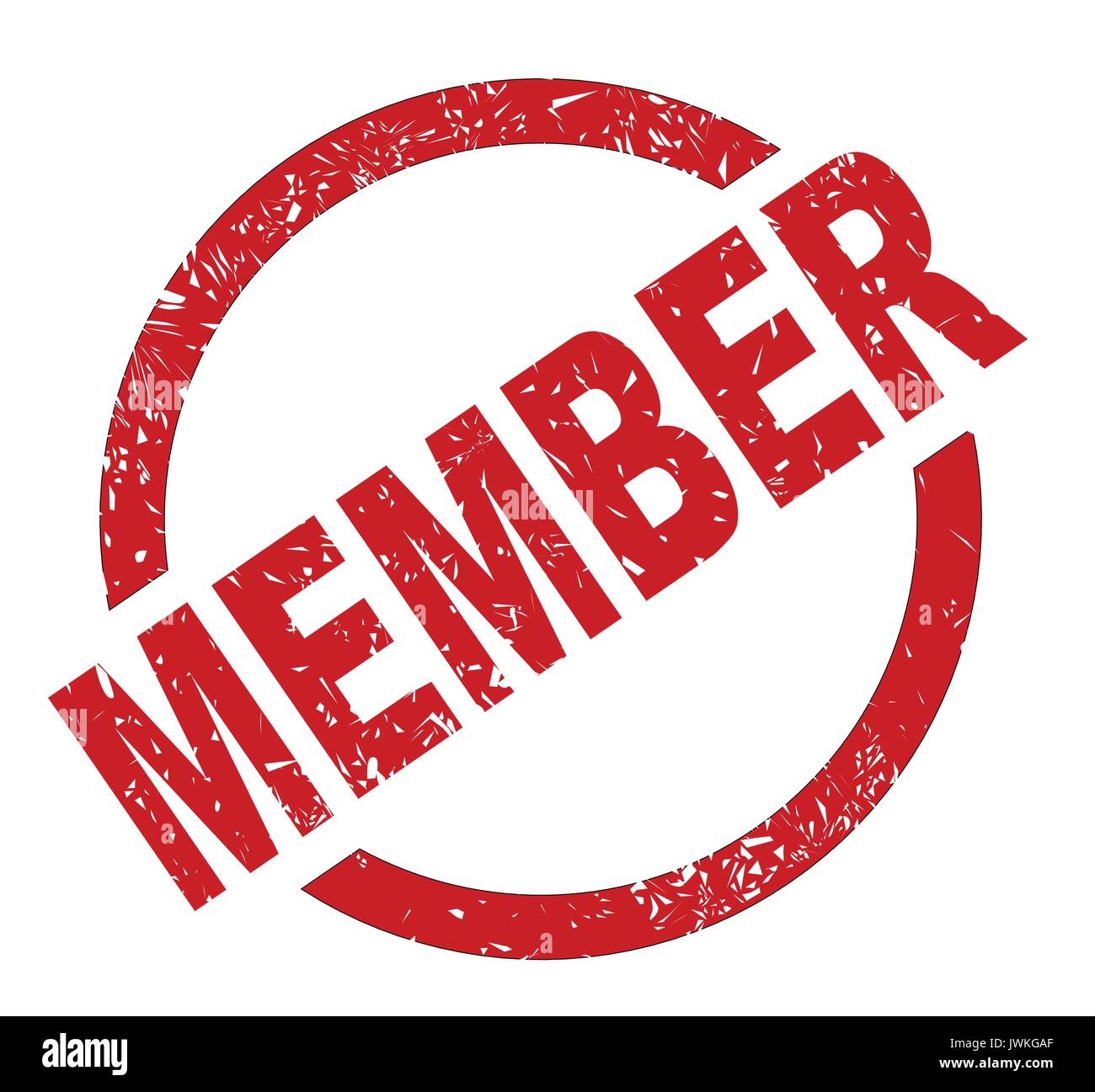 A member red ink stamp on a white background Stock Vector Image & Art ...