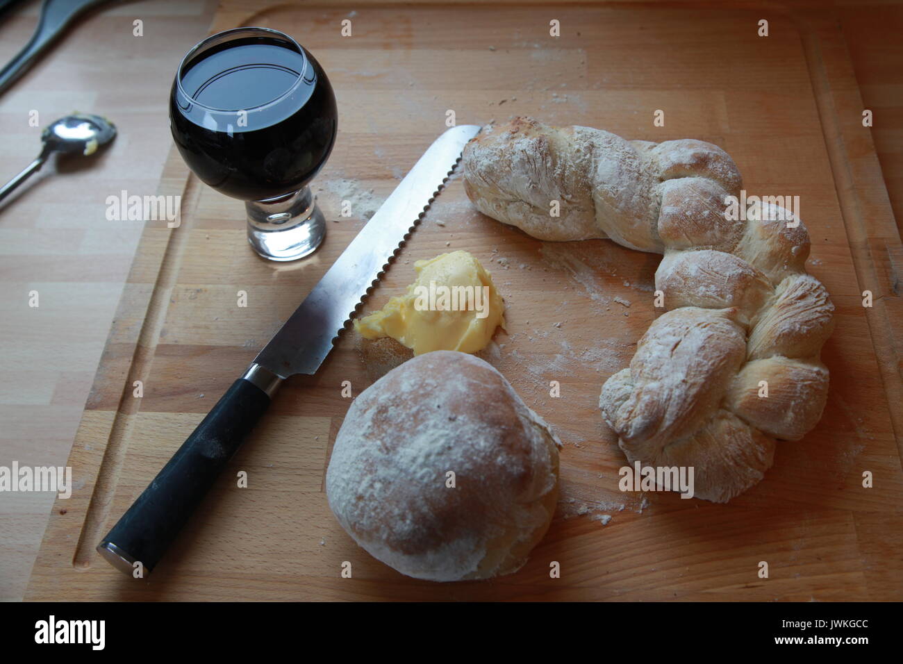 Baps crusty white golden hi-res stock photography and images - Alamy