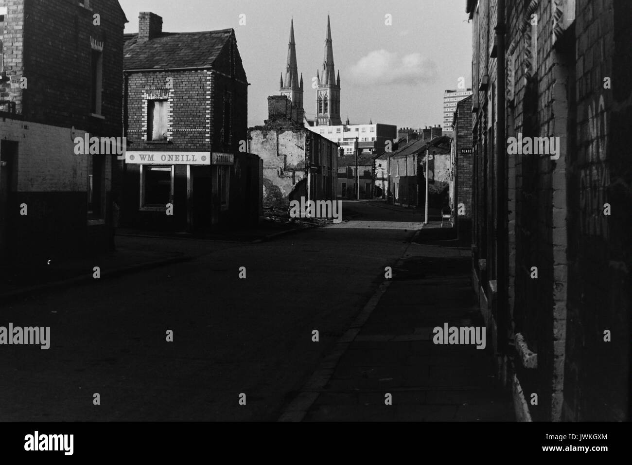 Troubles belfast 1973 Black and White Stock Photos & Images - Alamy