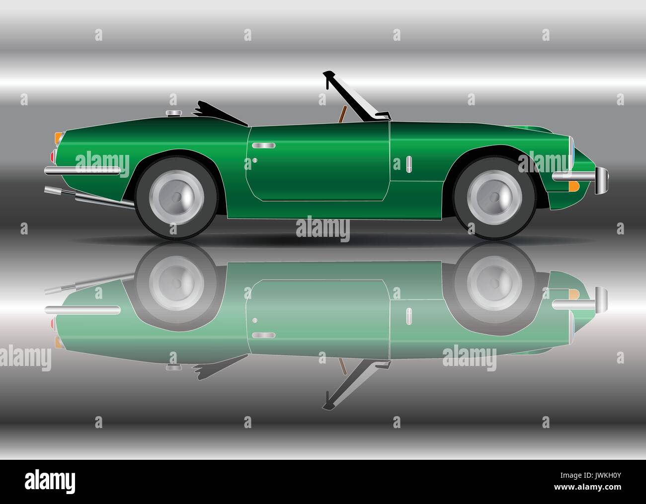 Classic british racing car Stock Vector Images - Alamy