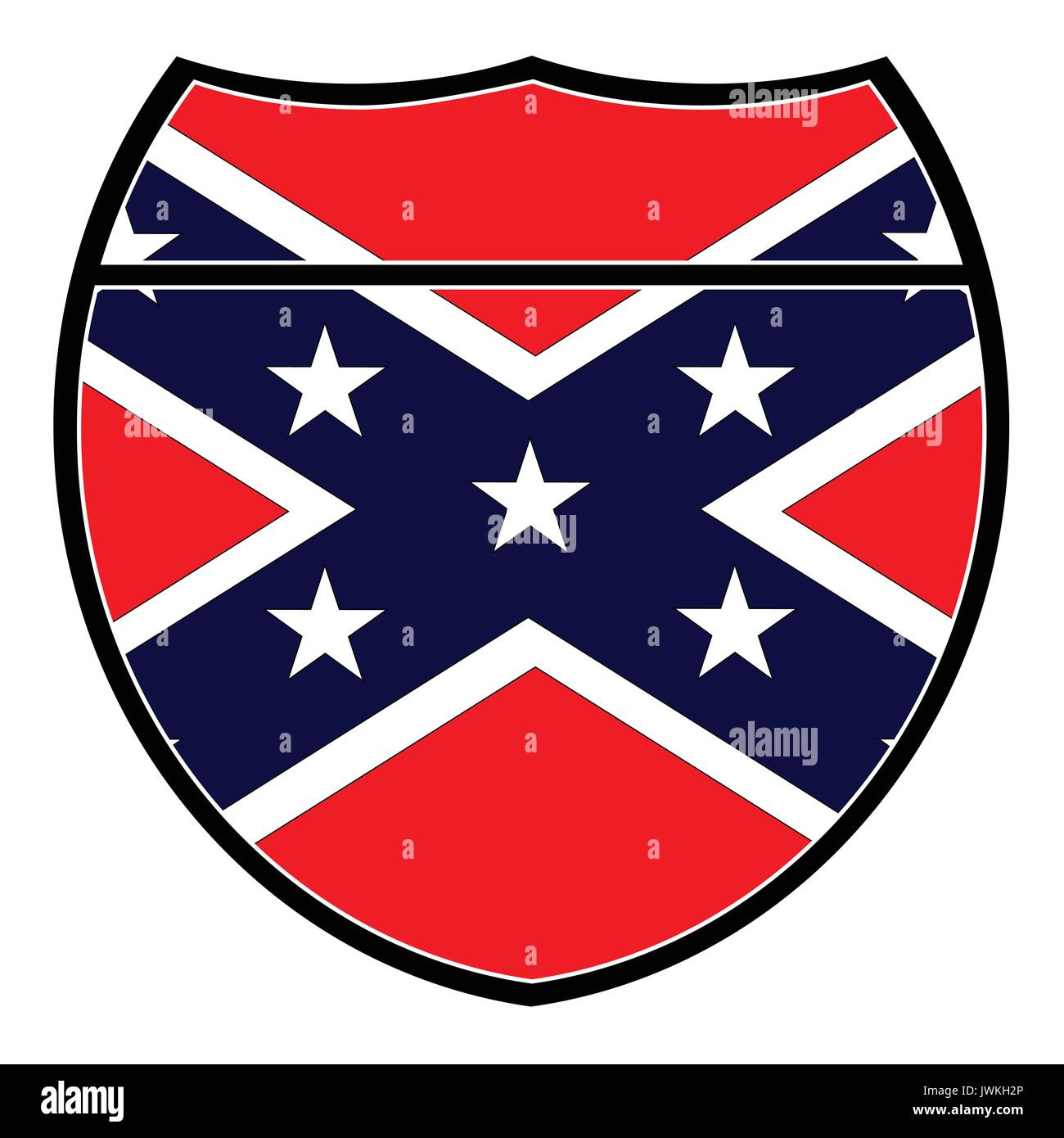 Confederate flag Stock Vector Images - Alamy