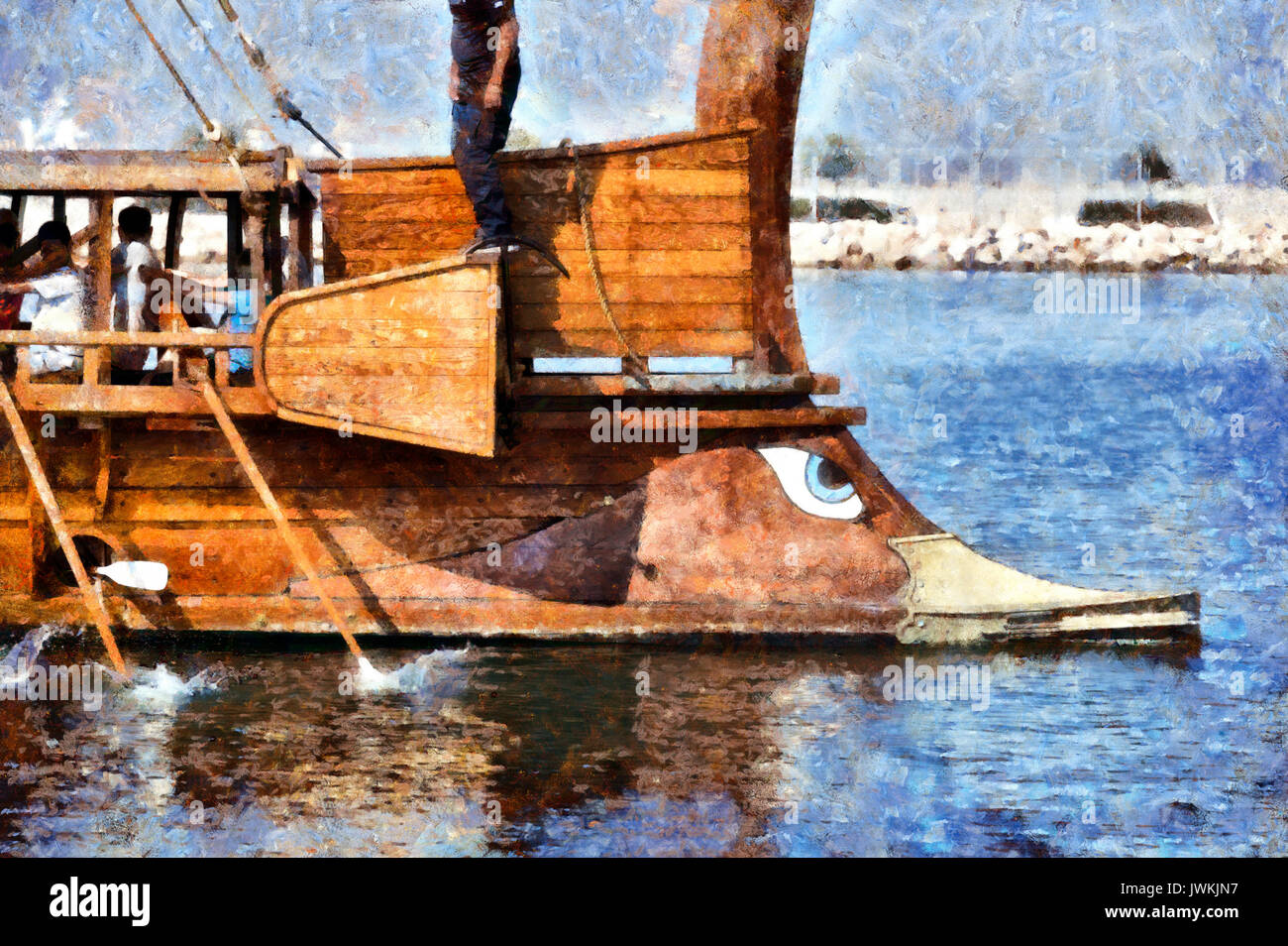 Trireme ship hi-res stock photography and images - Alamy