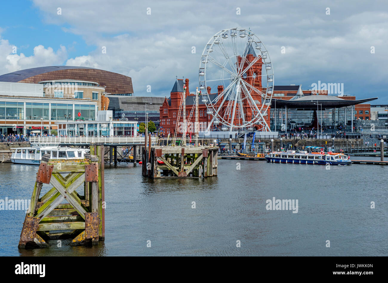 Cardiff Bay on a summer day south Wales Stock Photo - Alamy