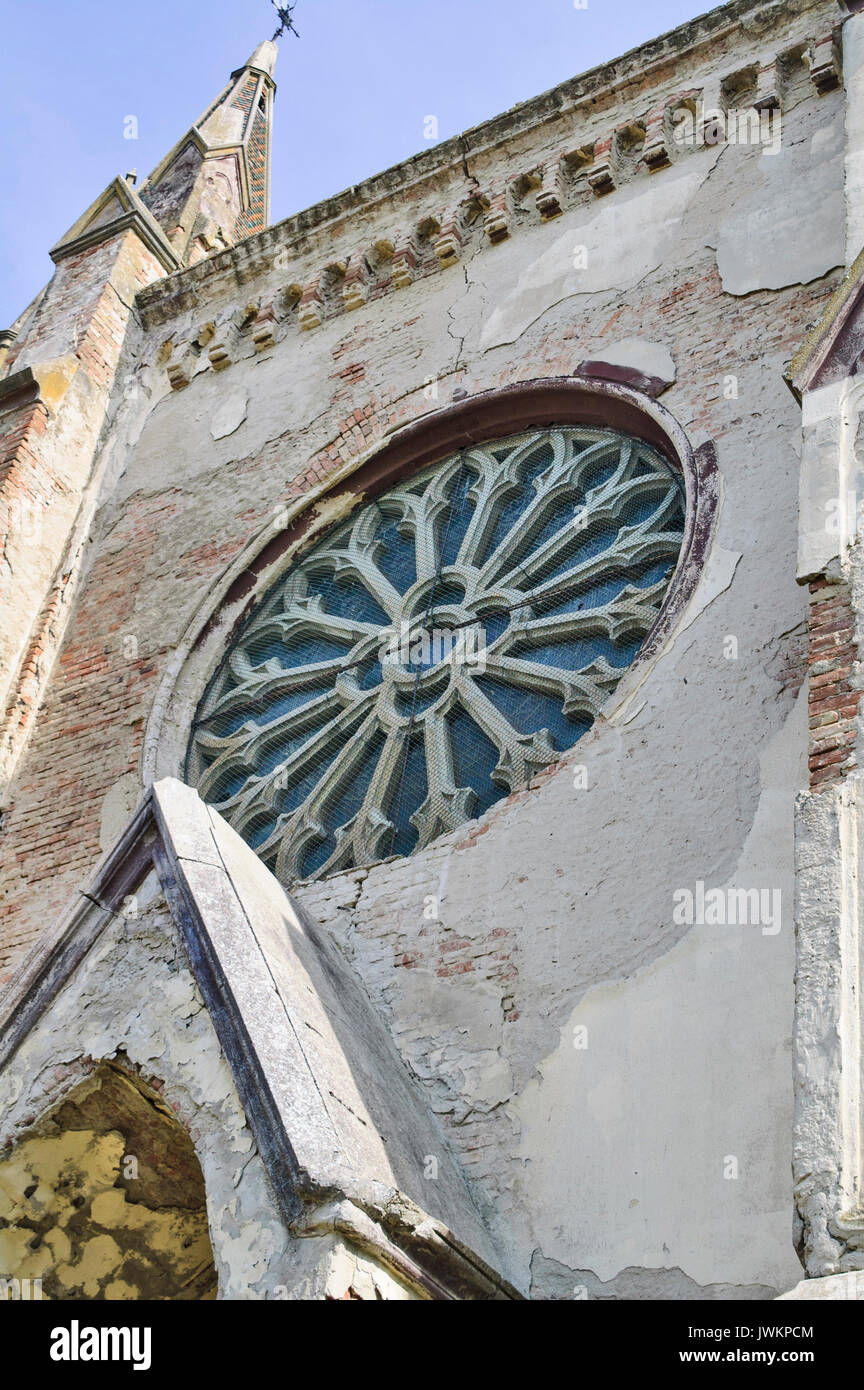 Old ruined Catholic church, waiting for restoration Stock Photo - Alamy