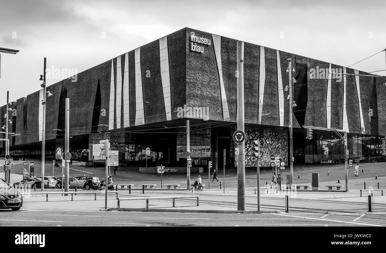 Famous Museu Blau in Barcelona - natural science museum - BARCELONA ...