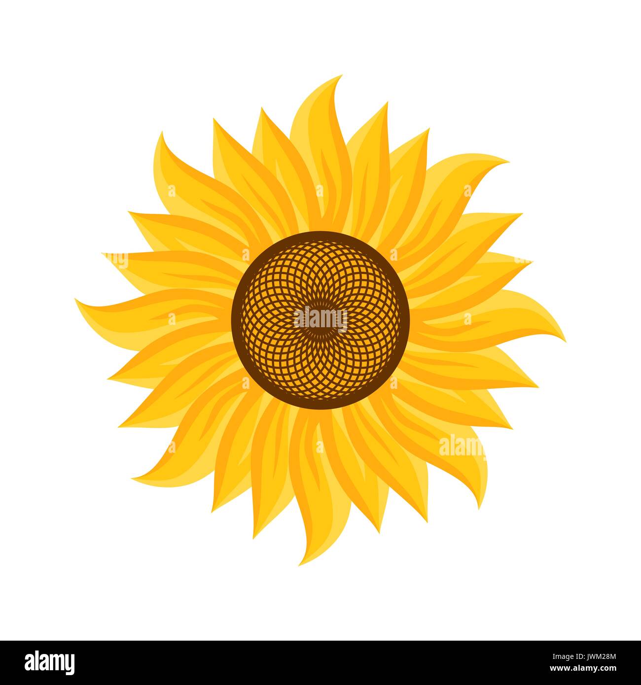 Logo and symbol of sunflower for Thanksgiving Day Stock Vector Image ...