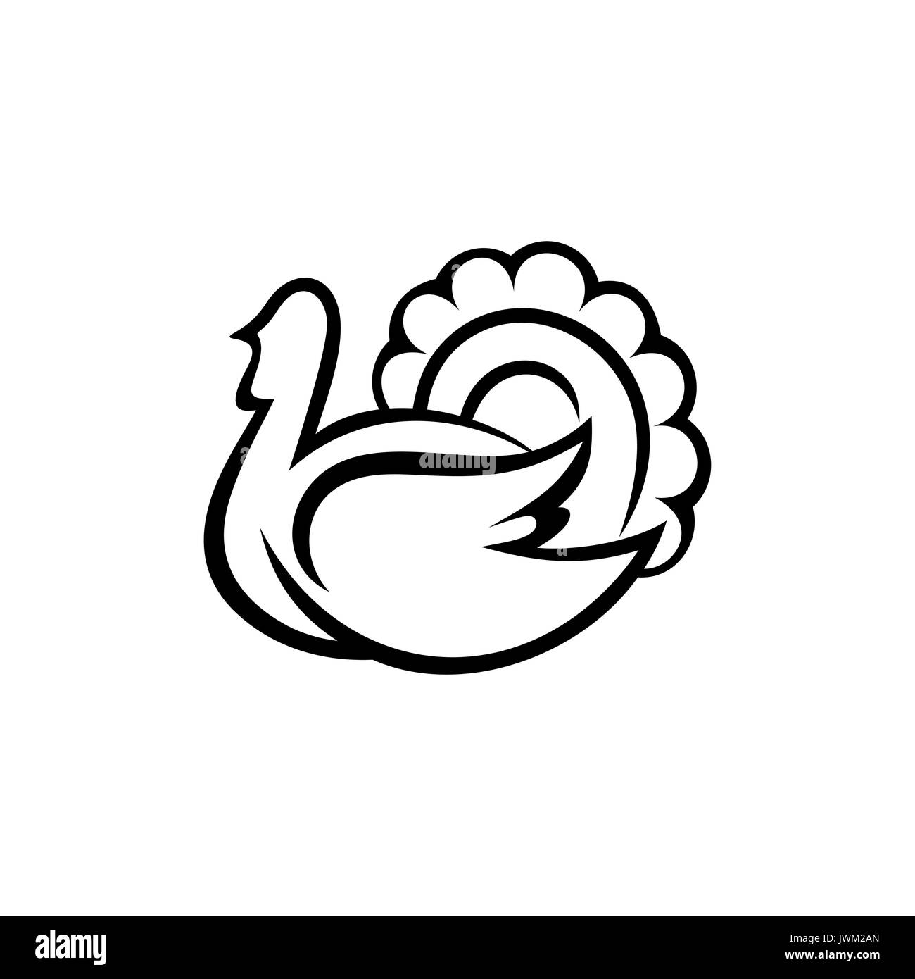 Logo and symbol of a turkey for Thanksgiving Stock Vector Image & Art ...