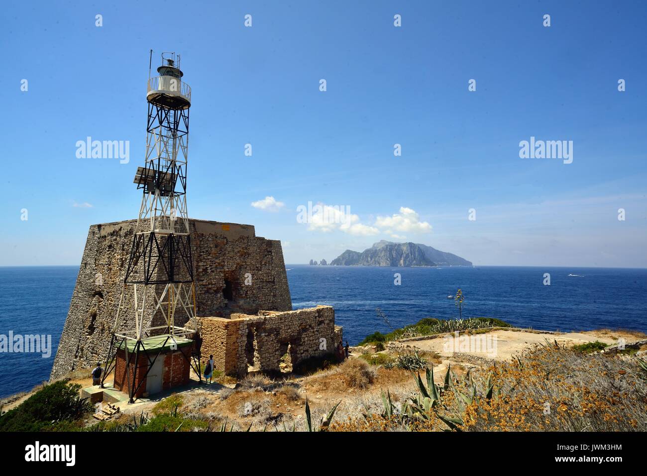 Campania, Italy. A view of Capri from Punta Campanella Stock Photo - Alamy