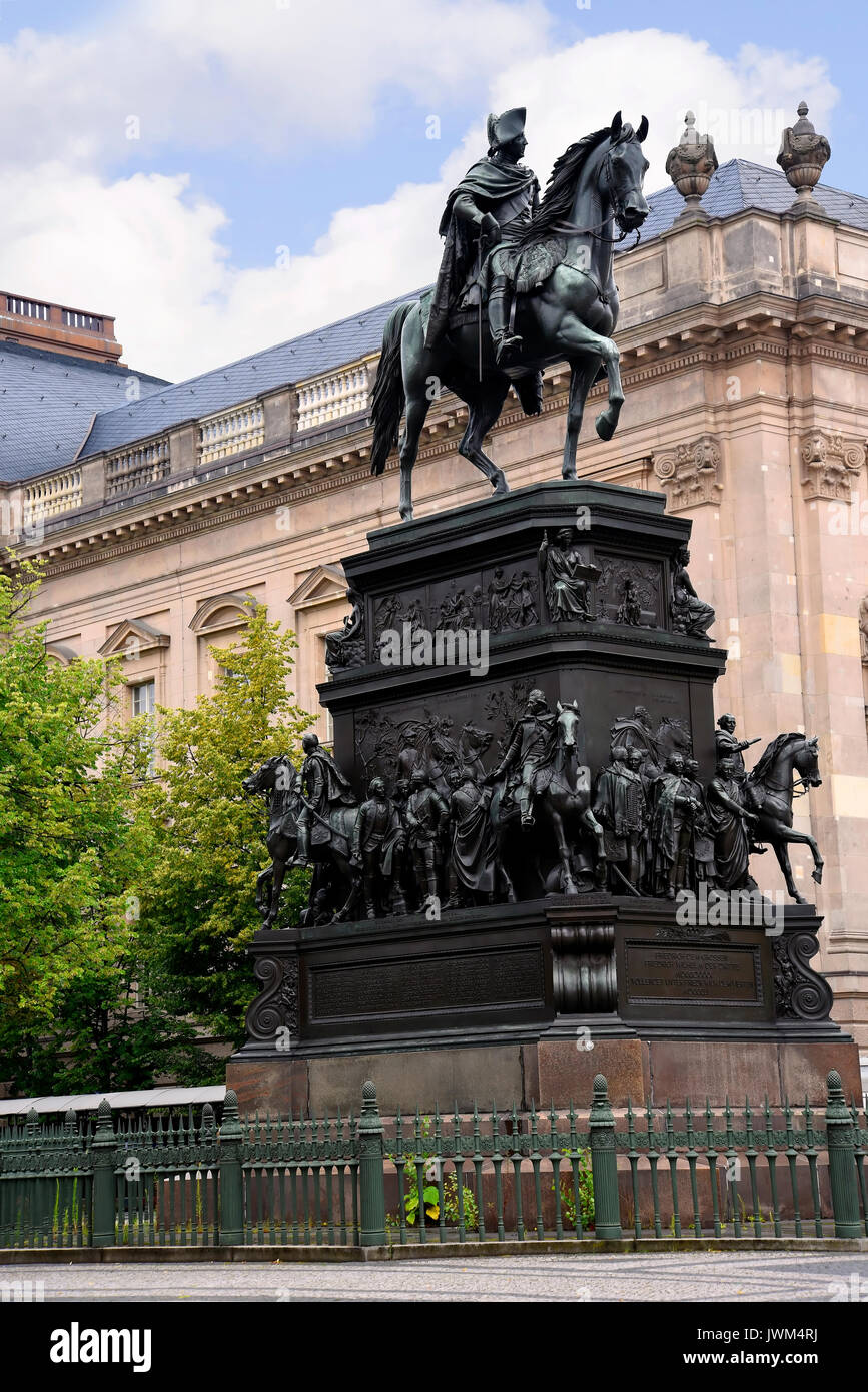 Statue of Frederick the Great on the Unter den Linden in Berlin Germany ...