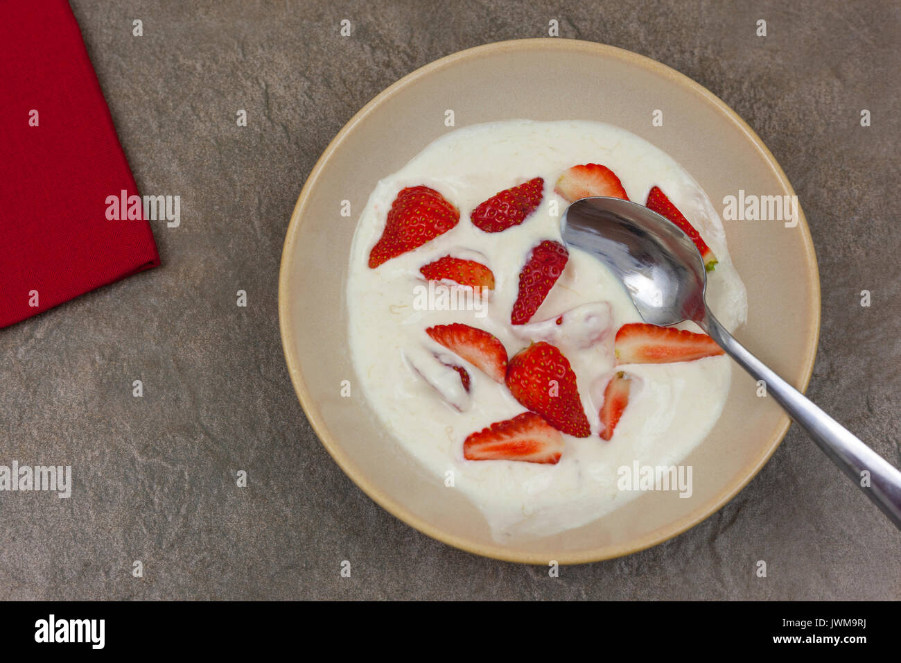 Yogurt texture hi-res stock photography and images - Alamy