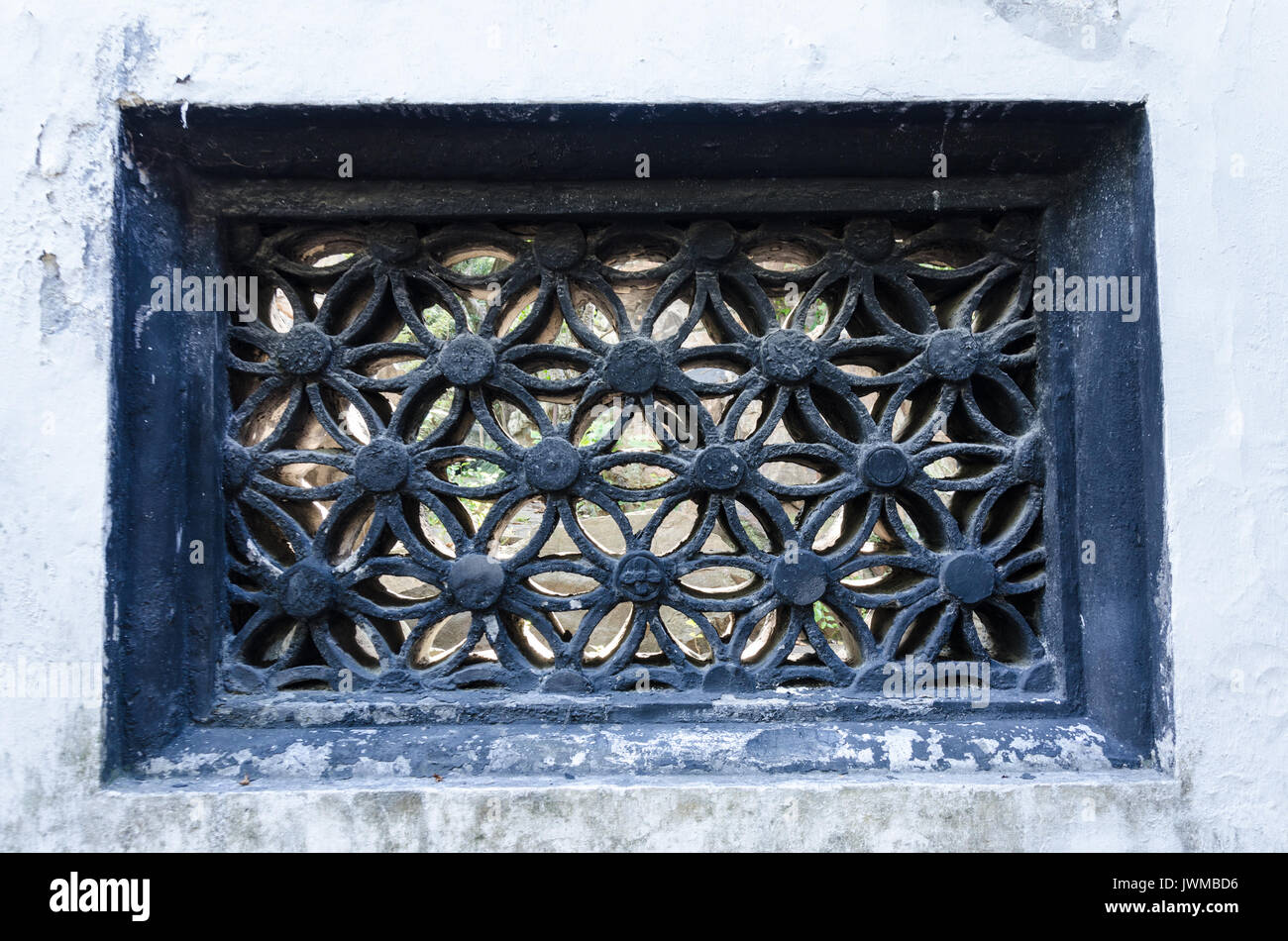 An ornate ceramic window Stock Photo - Alamy