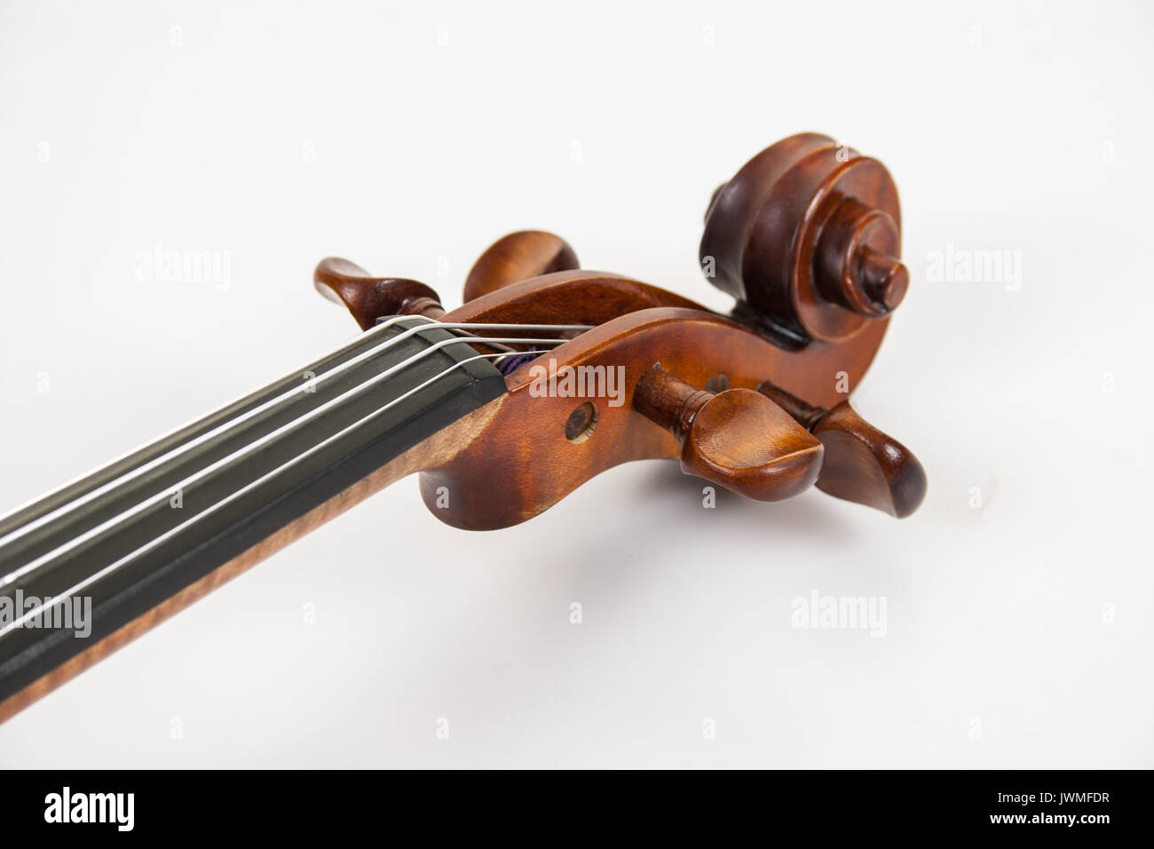 Viola instrument on white violin hi-res stock photography and images ...
