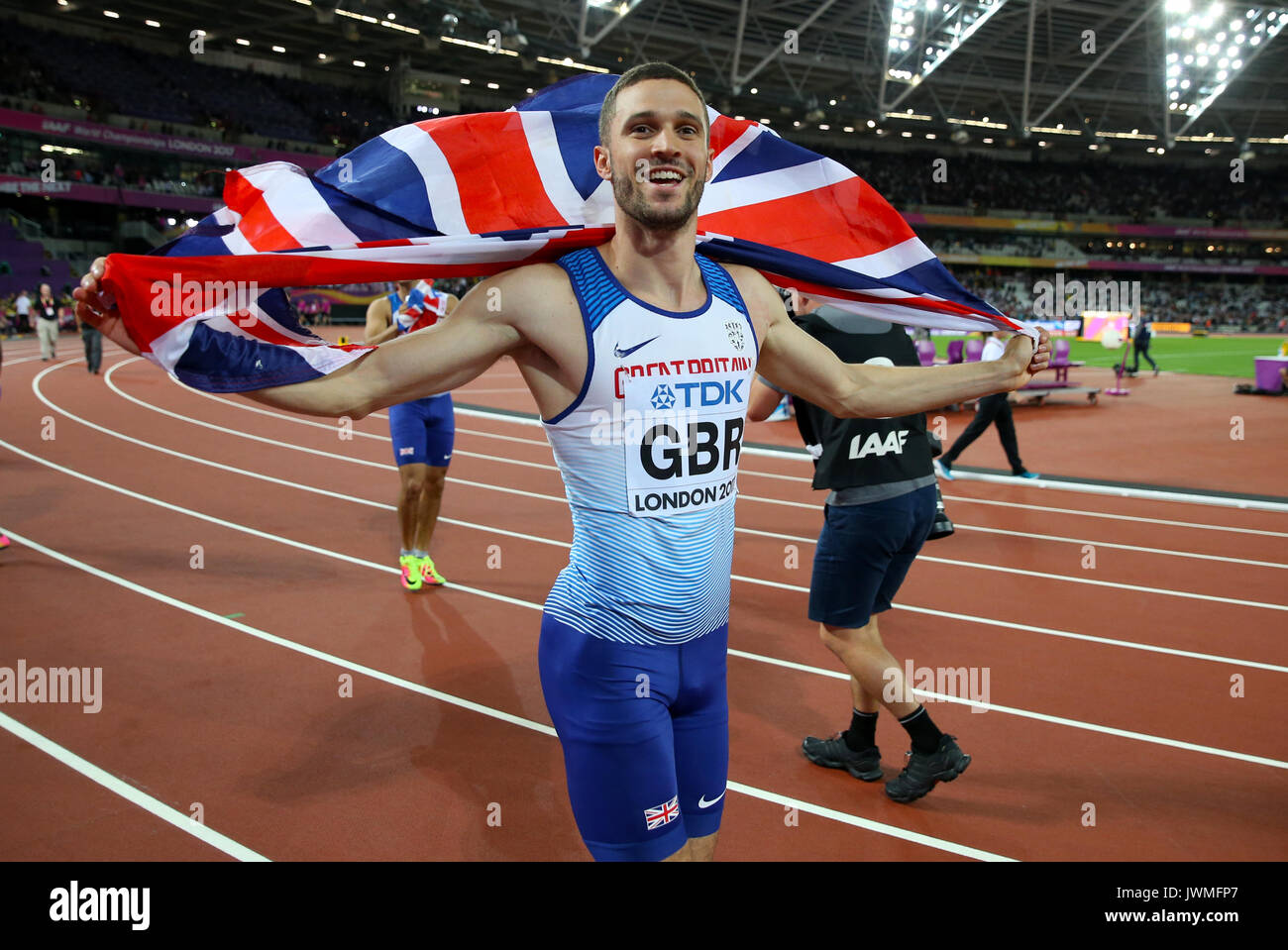 Great Britain's Daniel Talbot celebrates after winning gold in the Men ...