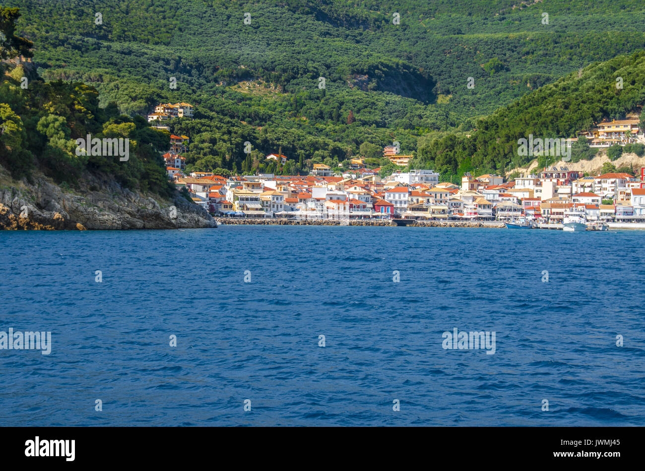 Parga resort - Ionian Sea - Greece Stock Photo - Alamy